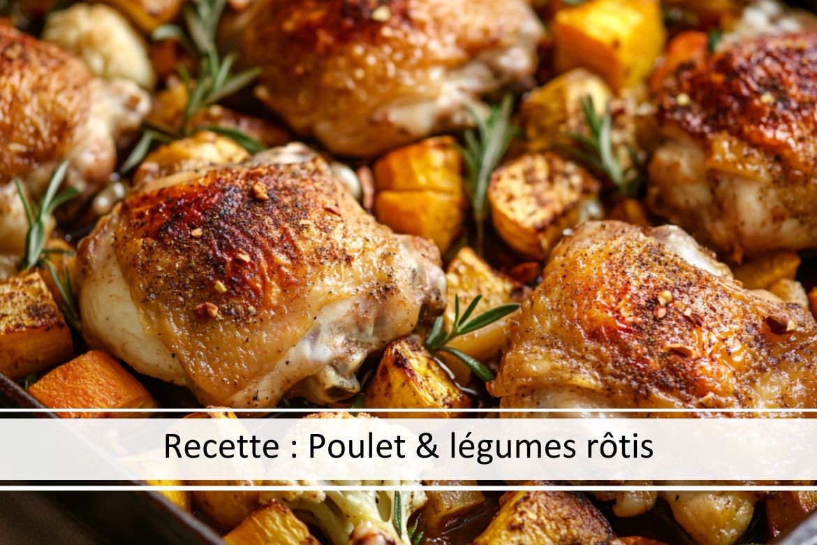 Recette : Poulet et légumes rôtis - Madame Paléo